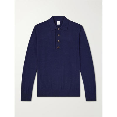 Eleventy 十一世 男士 FW26 POLO衫 棉质羊绒混纺