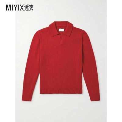 【秋冬新品】Aimé Leon Dore 男款美利奴羊毛Polo衫 迷衣时尚