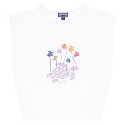 Vilebrequin 女童 SS26 T恤 有机棉多色海龟图案印花童装