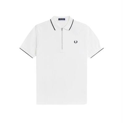 Fred Perry 弗莱德.派瑞 男士 SS26 POLO衫 CON E 拉链徽标