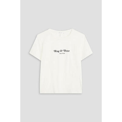 Rag  Bone 瑞格布恩 女士 T恤 印花皮玛棉棉针织