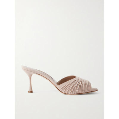 Manolo Blahnik 莫罗·伯拉尼克 女士 凉鞋 Pirua 70 绒面革凉拖