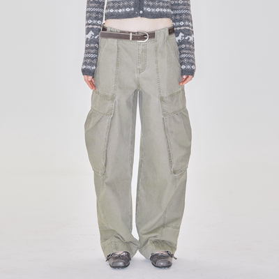 RURE全棉洗水工装裤休闲裤