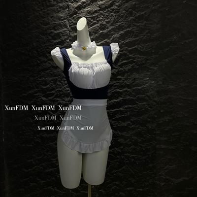 性感可爱牛奶睡衣围裙女仆套装