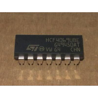 CD4069UBE 六非门/反相器芯片HEF4069/HCF4069直插 全新原装