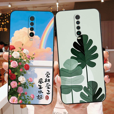 彬彧适用于红米k30新款彩绘m1912g7be夏日清新手机壳redmik30i软胶保护套。红迷k30极速版m2001g7ac气质女神