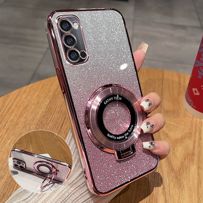 适用opporeno4手机壳reno4pro硅胶oppo保护套5G全包防摔PDPM00透明软壳por男女reon4带支架45g高级感新款创意