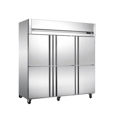川堡商用立式六门保鲜柜厨房大容量风冷无霜展示柜冰柜冰箱冷柜