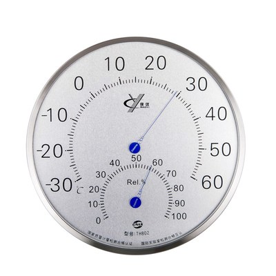 保仪高精度机械温湿度计工业仓库可壁挂式干湿温度大表盘家用室外