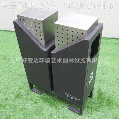 户外不锈钢垃圾公园金属HBS20516垃圾箱商场市政小桶商区环卫果皮