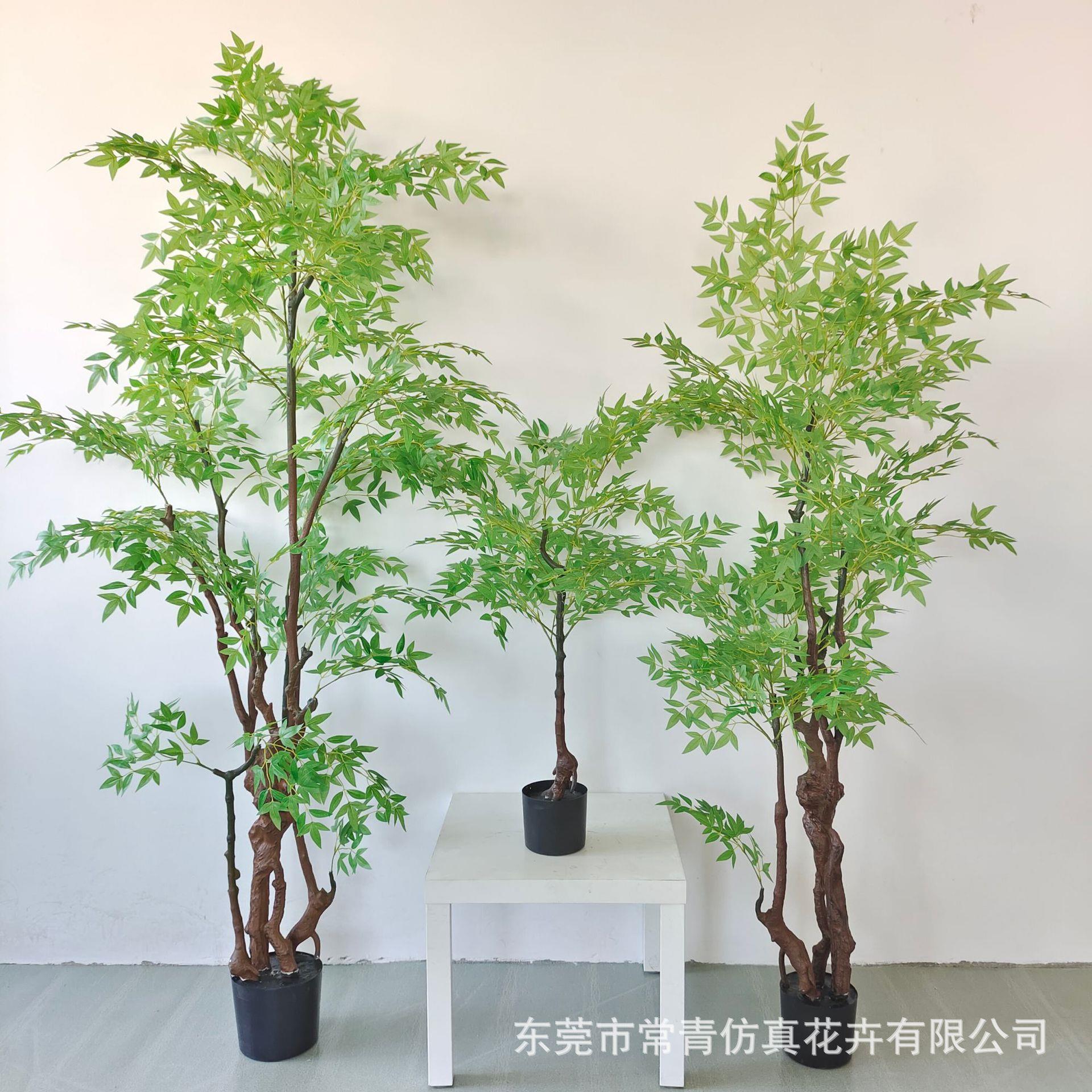 绿植假树植物盆栽塑料花大型落地客厅装饰摆件室内盆景仿真南天竹