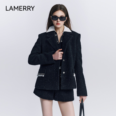 LAMERRY/朗美睿珠链装饰小香外套