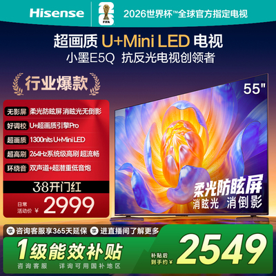 Hisense/海信 55E5Q E5Q 55英寸 超画质 264HzAI智能柔光防眩