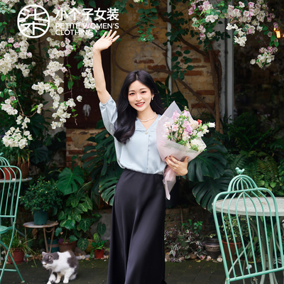 过膝显瘦高腰职业半身裙柒量一裁