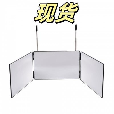 热销三面镜可伸缩调节悬挂式 Three mirrorLED化妆折叠三面镜现货