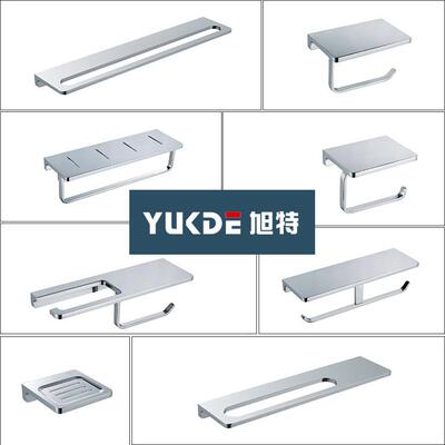 家浴全铜电镀铬单杆巾杆厕所B68008卫生用间浴室收纳置物架毛巾室