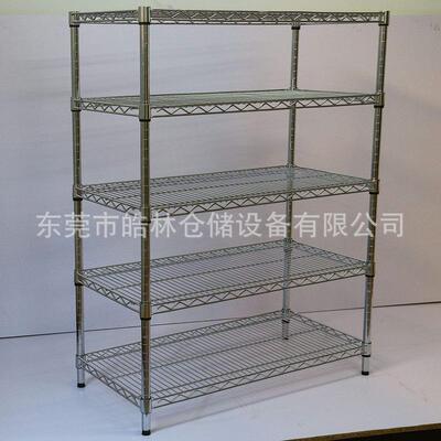 库锈钢货架线网移动物架镀铬展示架防静电物置料架不CHZ价仓格实
