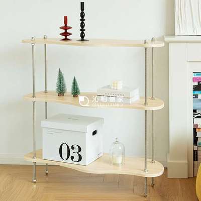 DIY置物架隔板波浪型收纳架多层客厅杂物整理架浴室卫生间置放架