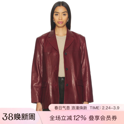 EAVES AROA 夹克 休闲时尚潮流REVOLVE  葡萄酒色