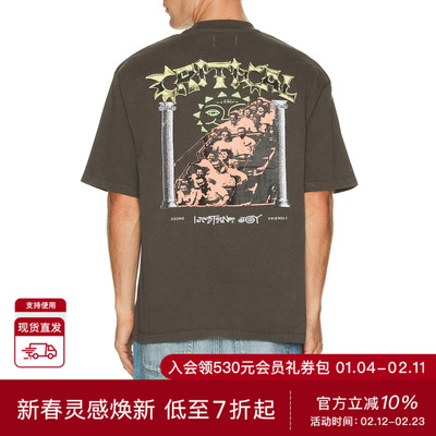 Critical Slide JOYSTICK T恤 休闲时尚潮流男REVOLVE  仿旧