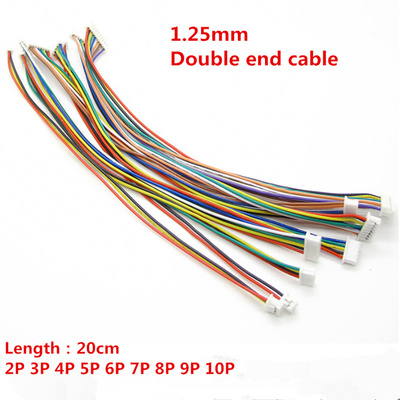 极速10pcs JST i1.25mm 2P/3P/4P/5P/6P/7P/8P/9P/10Pin Double E