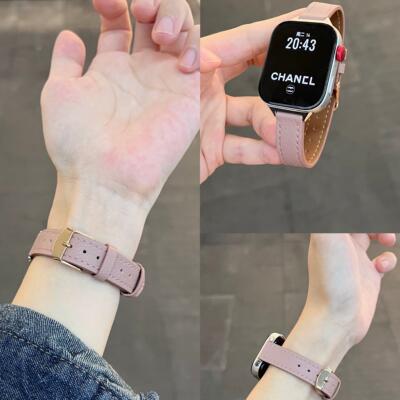 适用华为fit3/fit4/fit4pro表带春夏新款细版小羊皮fit2/fit1表带