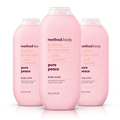 极速Method Body Wash  Pure Peace  18oz  3 pack  PackagZing M