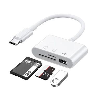 MICRO Type-C Hub to USB SD TF Adapter OTG Memory Card Reader