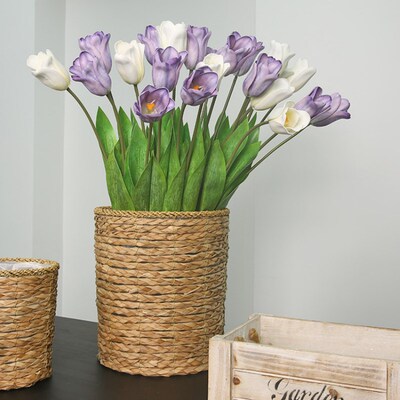 新品70cm 3D Hankd Feeling Tulip Artificial Flower Living Roo