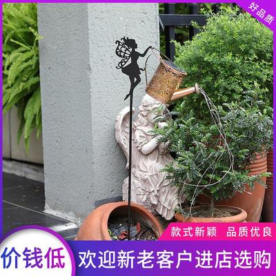 太阳能小号水壶路灯天使室外夜灯别墅庭院草坪装饰照明插地灯