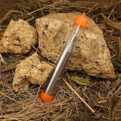 极速不锈钢硅胶i嘴吹火筒 户外野营铝头吹火管点碳柴生火工具可伸