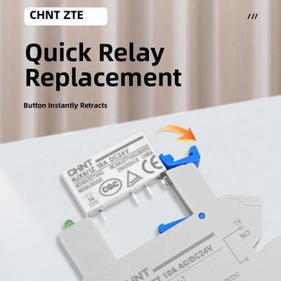 正泰NJX6系列电磁继电器薄片型PLC控制带LED12v24v48v60v110v220V