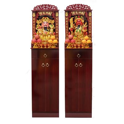 IZ4A柜财爷家用摆厅件店铺公司办神公室客文财神F7665T5M像武财神