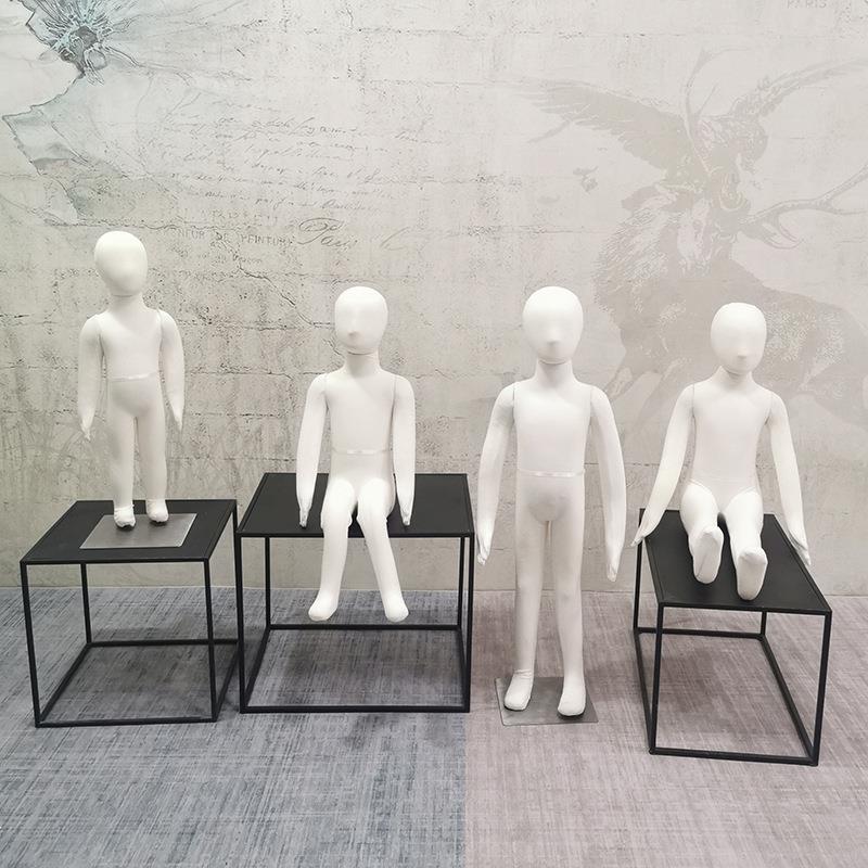 儿童软体全身模特童装店服装陈列展示架可插针婴童人体小孩模特架
