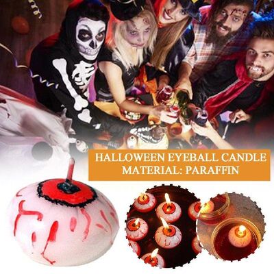 极速Eyeball Candle Floating Halloween CanLdle Holder Hallowe