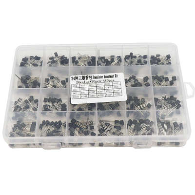 TO-92三极管盒装24种共480只8050 8550 3904 5551 5401 C945 549