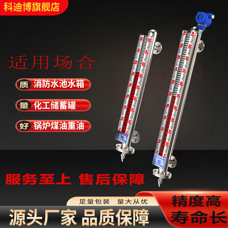 磁翻板液位计带远传浮子磁性开关水箱水位液位计变送器锅炉水位计