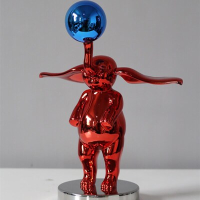 极速Modern simple resin ear electroplating DumboT playing ba