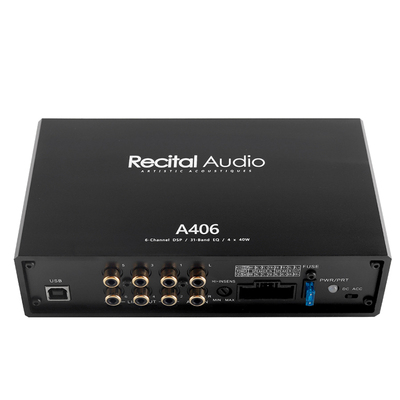 极速Recital雅诗图A406 数字音频处理H器DSP功放 4X80W功率输出
