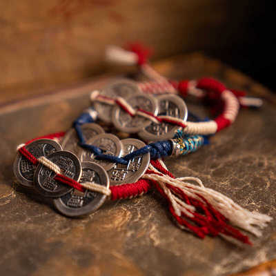 CELESTIAL TAO REALM/道轩堂钱到家铜钱手绳 道系中国风999银手链