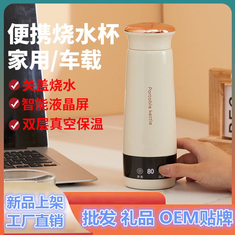 便携式电加热水杯旅行烧水壶迷你电热水壶宿舍学生家用车载烧水杯