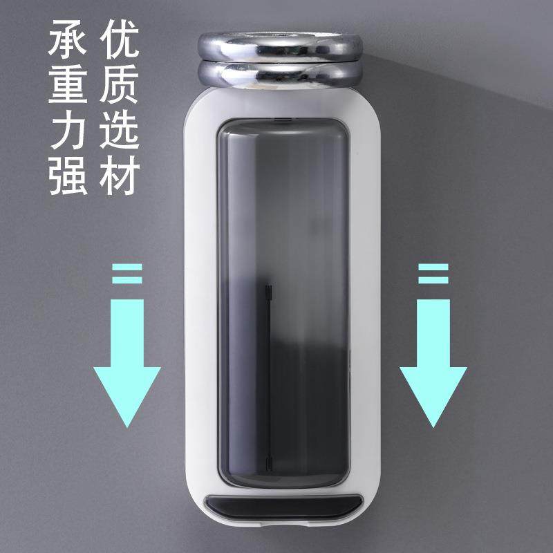 多功能简约免打孔筷笼厨房餐具置物架筷筒创意沥水防油旋转筷子笼