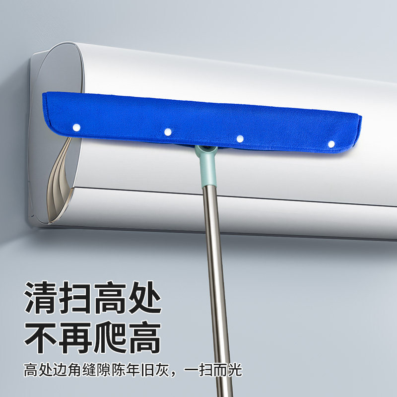 干 干湿两用魔术扫把矽胶刮水器配毛巾家用化妆室木地板抹布套一