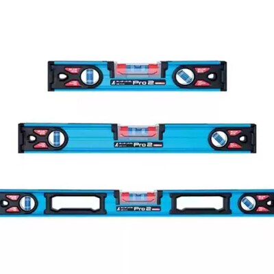 日本亲和企鹅高精度水平尺600mm装修水平仪不带磁带把手铝制73333