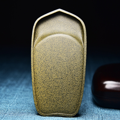 安徽歙县精品老坑高档文房四宝纸墨笔砚套装书法国画磨墨专用天然