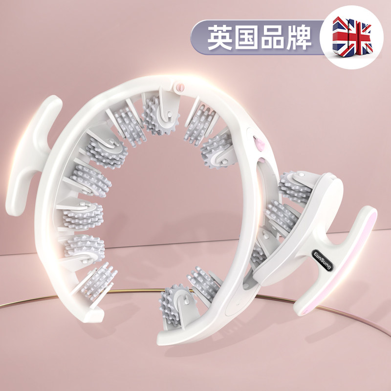 英国泡沫轴腿部按摩器夹腿滚轮小腿肌肉放松狼牙棒滚轴颈部按摩器