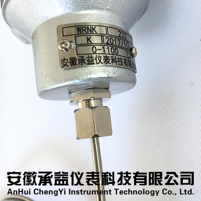 热电偶 WRNK-333 K型 铠装热电偶 可动卡套M16X1.5 高温度传感器
