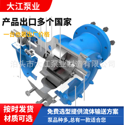 NYP-52/1.0高粘度转子泵 粘稠树脂皂液黑白料内环式不锈钢齿轮泵