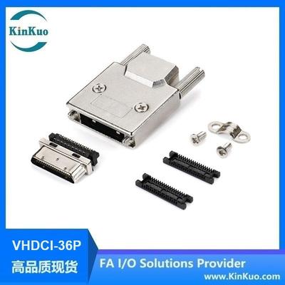 KinKuoVHDCI36Pin刺破式公头连接器Pitch0.8mm带锌合金外壳
