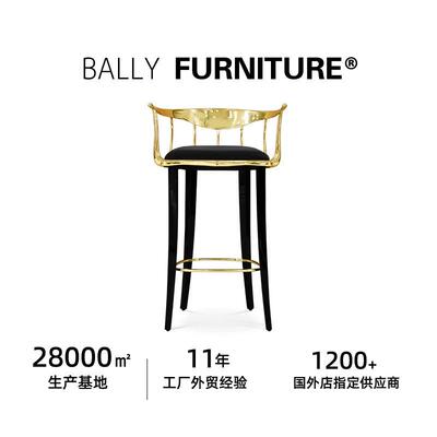 博卡高脚椅bocadolobo豪宅客厅餐厅椅子工厂直销欧美热销款